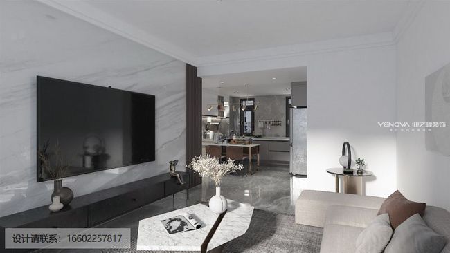 Appreciation of modern and simple decoration style of 115 square meters ...